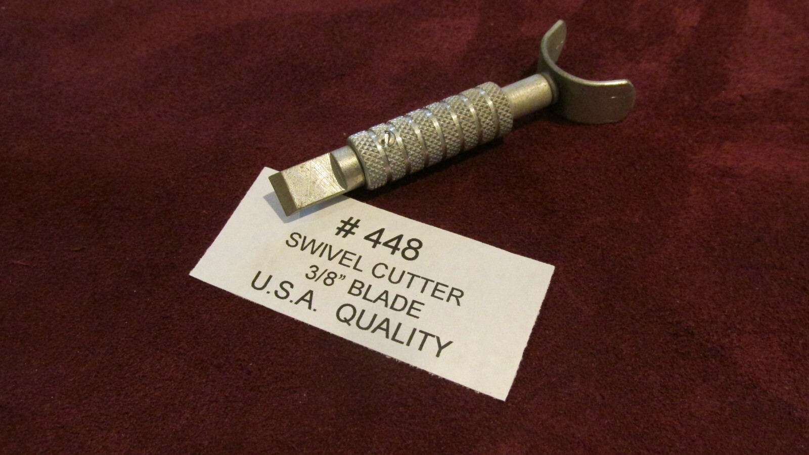 # 448 Leather carving SWIVEL CUTTER U.S.A. New Tool Leather Craft ...