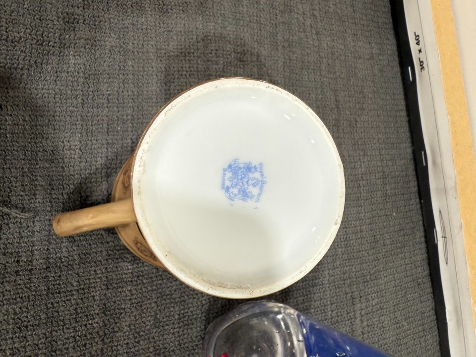 Vintage Royal Bayreuth Creamer Cow Bavaria Brown Hand Paint Satin Ex ...