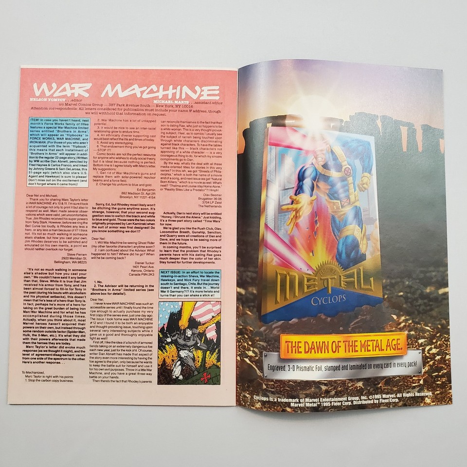 War Machine #14 May 1995 Marvel Comics VF/NM 9.0 Locomotive Breath Rush ...