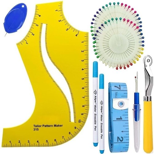 Sewing Tools Kit Professional Sewing Pattern Making Kit French Curve ...