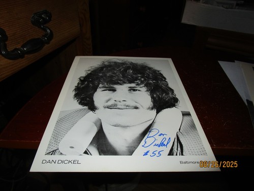Dan Dickel Baltimore Colts Signed Vintage 8X10 Football Photo EX+ | eBay