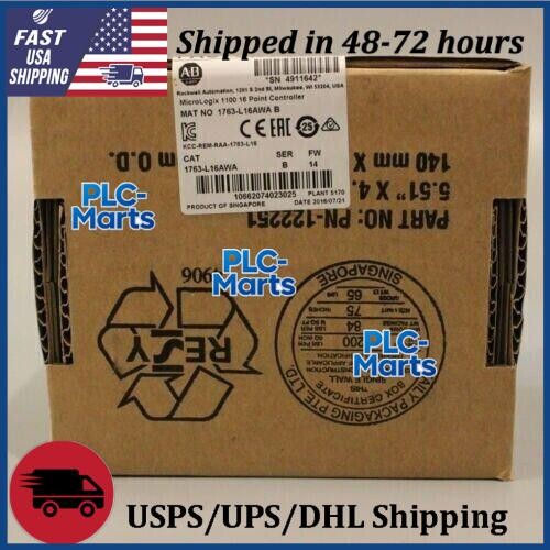 New Factory Sealed 1763-L16AWA SER B MicroLogix 1100 16 Point ...