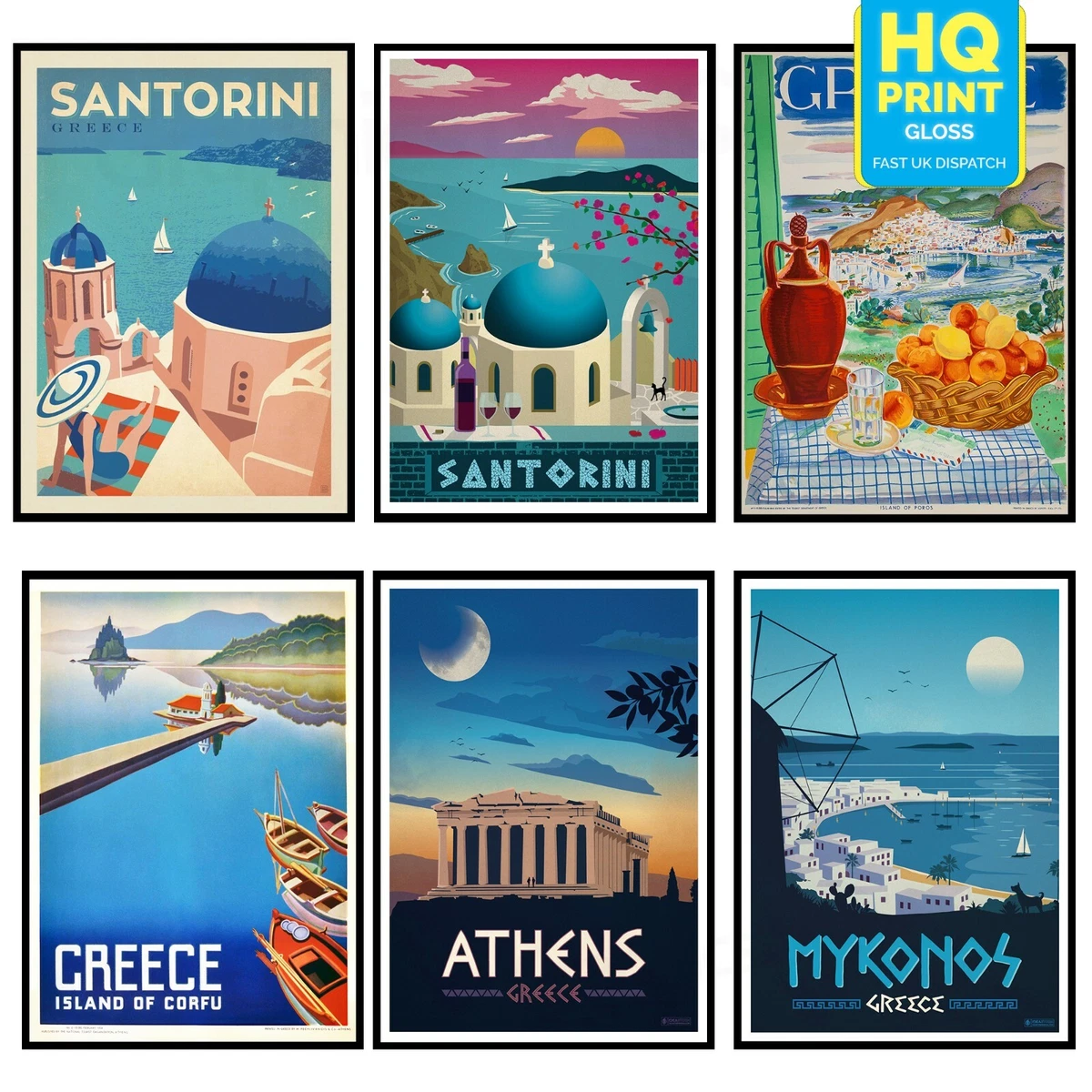 Vintage Travel Posters Space