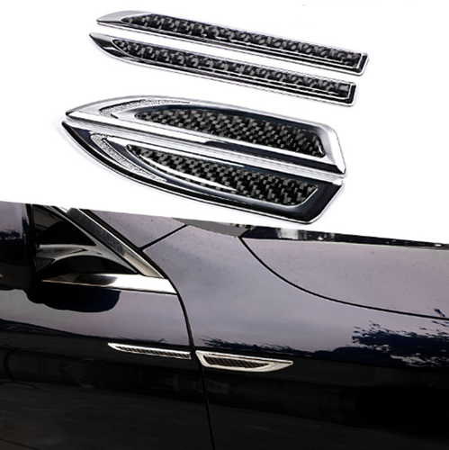 Air Vent Fender Dagger Emblem Decal Wing Cover Trim Sticker For Car ...