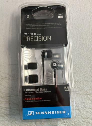 Sennheiser CX 300-II Black Precision In-Ear Headphones 1.2 m Cable | eBay