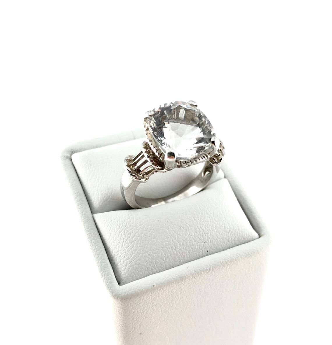 Goshenite Ring, 925 Silver Ring, Ladies Rings, Anniversary Ring ...