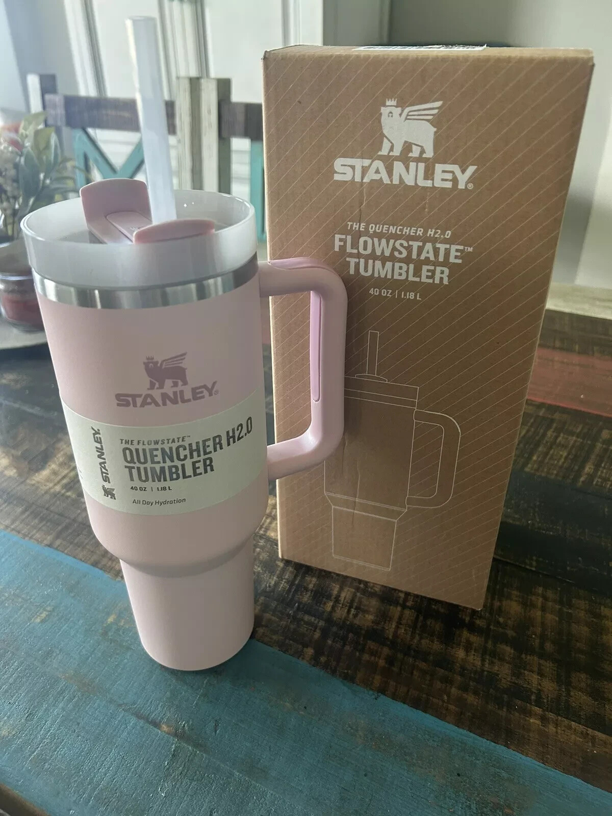 Stanley 40oz Flamingo Pink Tumbler Stainless Steel H2.0 FlowState ...