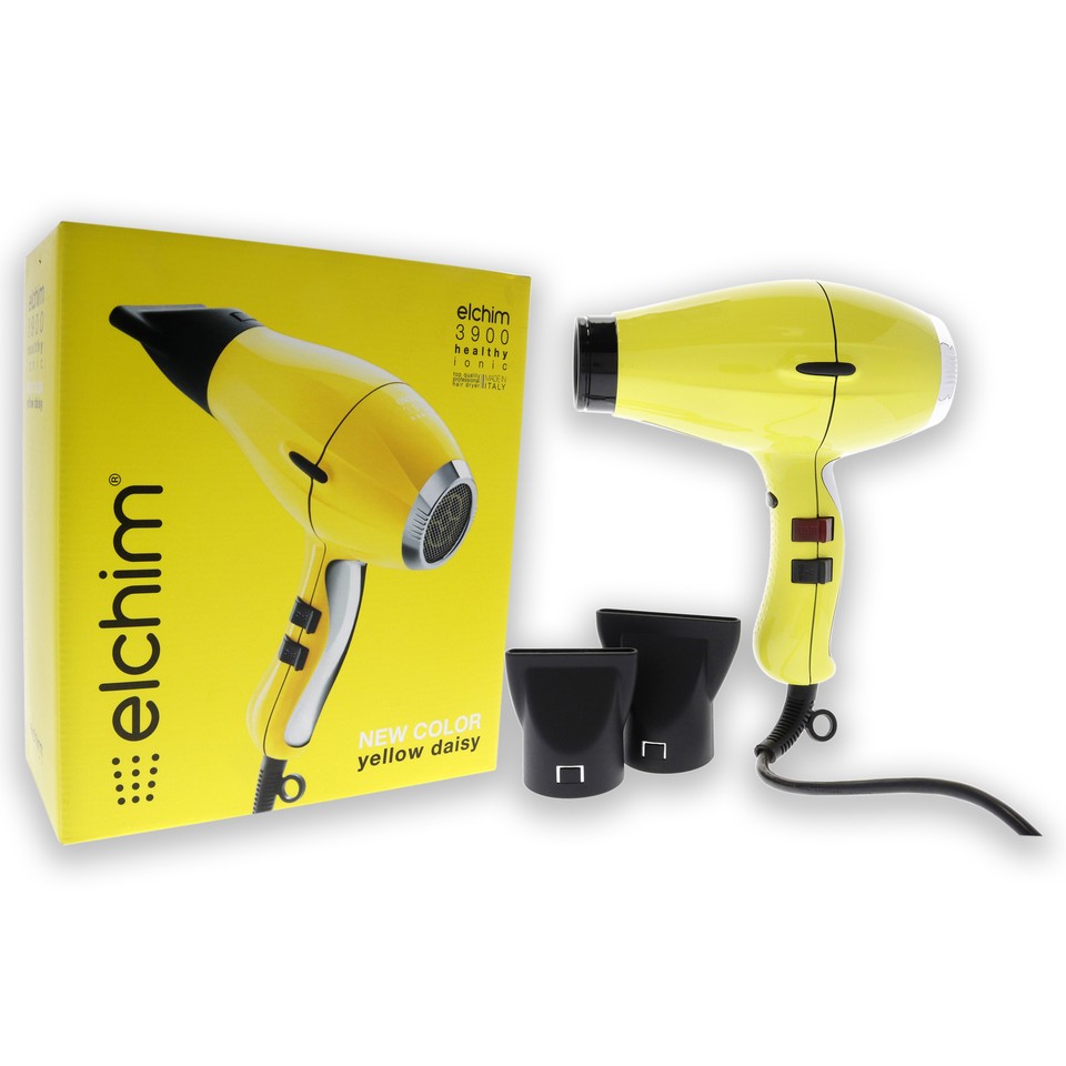 3900 Healthy Ionic Hair Dryer - Yellow Daisy by Elchim for Unisex - 1 ...