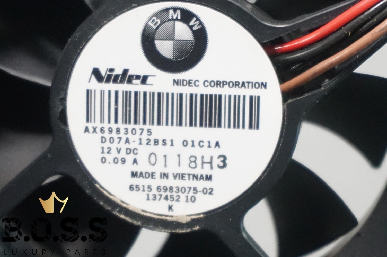 2014-16 BMW 750LI Amplifier Cooling Fan OEM 65156983075 CK0533 | eBay