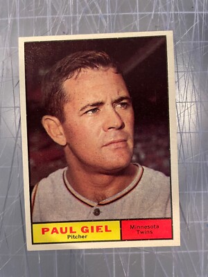 1961 TOPPS #374 PAUL GIEL MINNESOTA TWINS BASEBALL CARD NM/MT | eBay