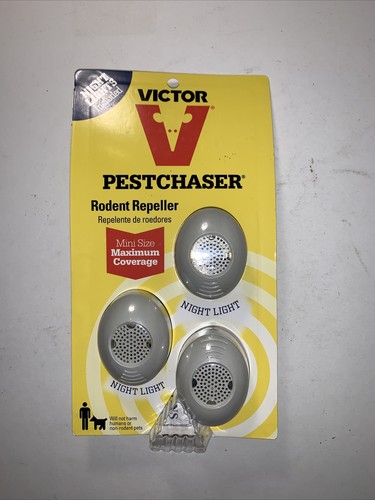 Victor Mini M753SN Ultrasonic Rodent Repeller with Nightlight, 3-Pack ...