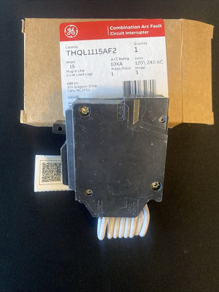 GE THQL1115AF2 15 AMP COMBINATION ARC FAULT CIRCUIT INTERRUPTER. ( NEW ...