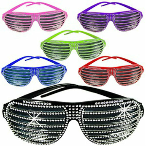 Black Slotted Shades