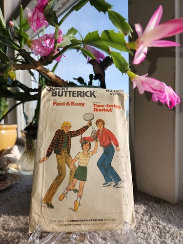 Butterick Pattern 6719 Boys Jacket T-Shirt Pants Shorts Size 12 retro ...