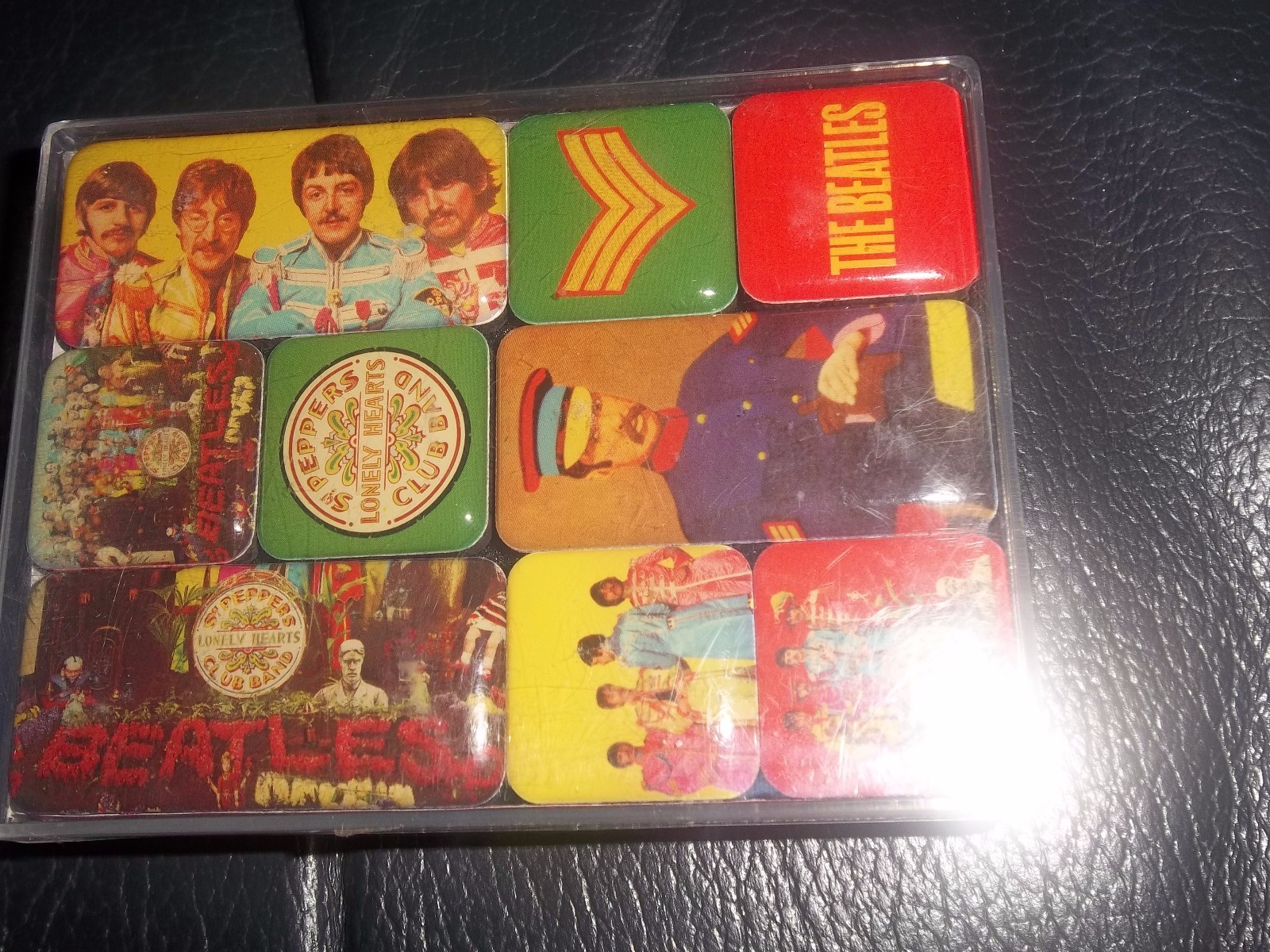 THE BEATLES SGT. PEPPERS LHCB MAGNET SET OF 9 INDIVIDUAL FRIDGE MAGNETS ...