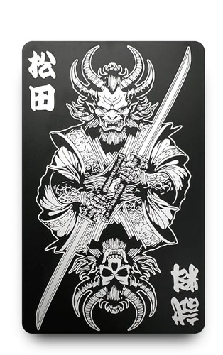 SAMPLE Dan Matsuda Article 296 Patch Metal Hook Demon Playing Card | eBay
