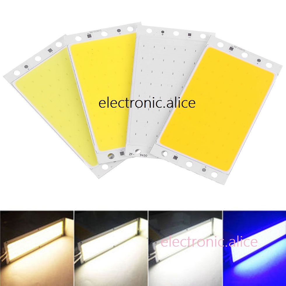 15W 94X50mm white ww blue COB LED Panel Strip Lights DC12-24V F DIY car ...