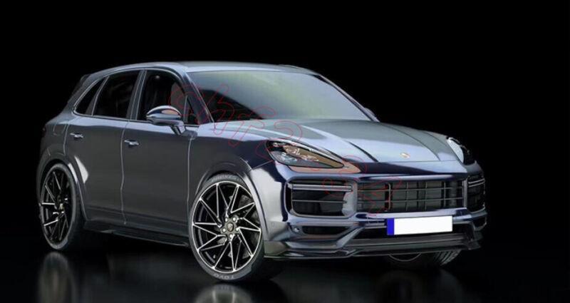 For Porsche Cayenne Coupe 20-22 Carbon Fiber Front Bumper Lip Splitter ...