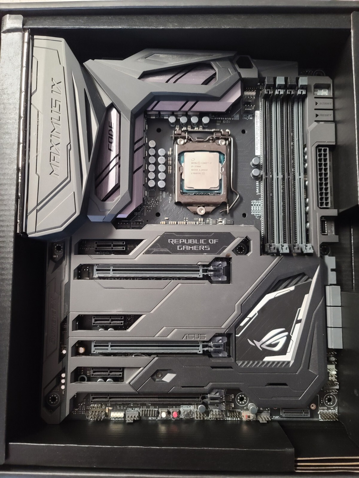 Motherboard CPU combo Asus Maximus IX Code & Intel 7700k CPU | eBay