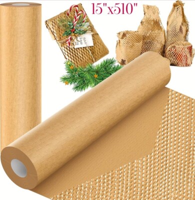 Honeycomb Packing Paper Wrap Moving Shipping Art Gift Box Packing Kraft ...