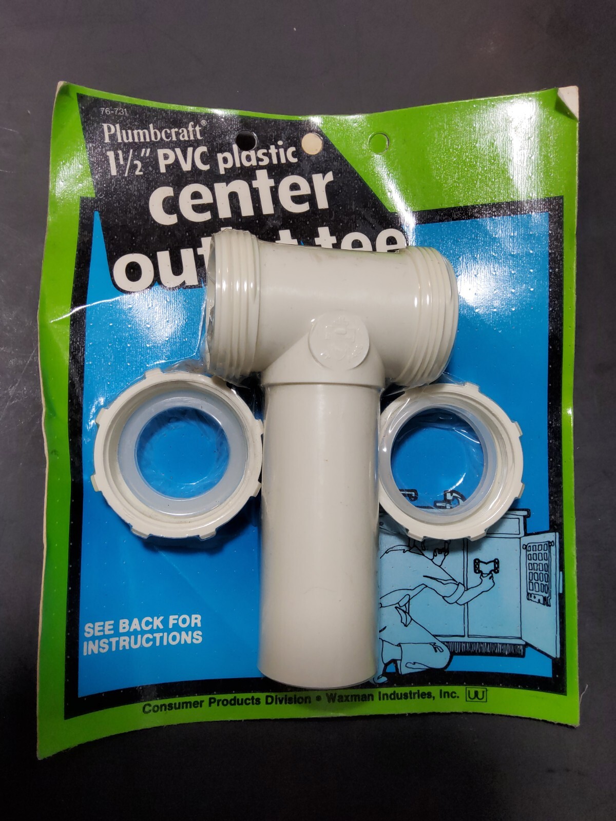 Plumbcraft Drain Center Outlet Tee Kitchen Sinks 1-1/2" PVC Plastic | eBay
