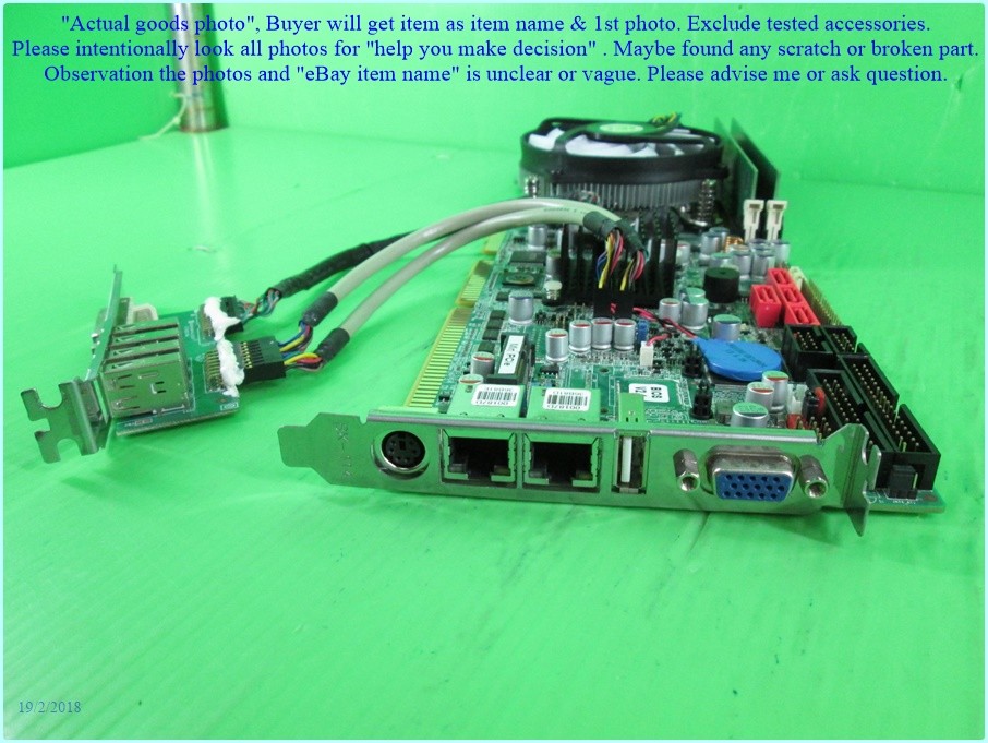 IEI WSB-H610-DVI-R10, CPU PICMG LGA1155 as photo, sn:0794, Tested ...