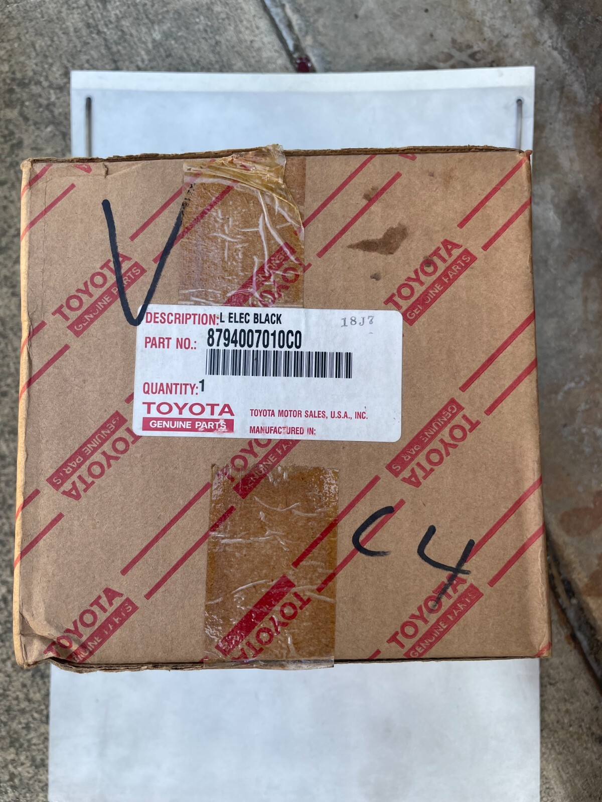 Genuine Toyota Left Door Mirror Beige For Toyota Avalon 87940-07010-C0 ...