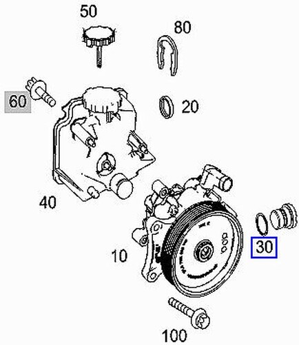 Mercedes Power Steering Drain Plug O-Ring Seal Gasket A0239977045 New ...