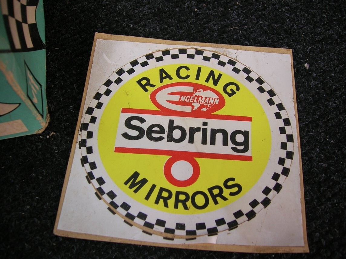 FULL SET SEBRING MIRRORS FERRARI PORSCHE 356 550 911 MB BMW VINTAGE ...