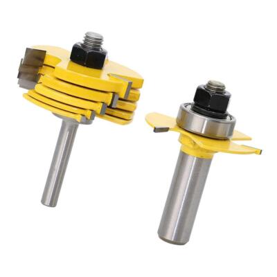 Slot Cutter Wing Groove Router Bit Set 1/2" & 1/4" Shank 6x | eBay ...