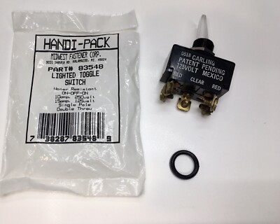 Carling On-Off-On Lighted Toggle Switch (Red) Water Resistant #83546 | eBay