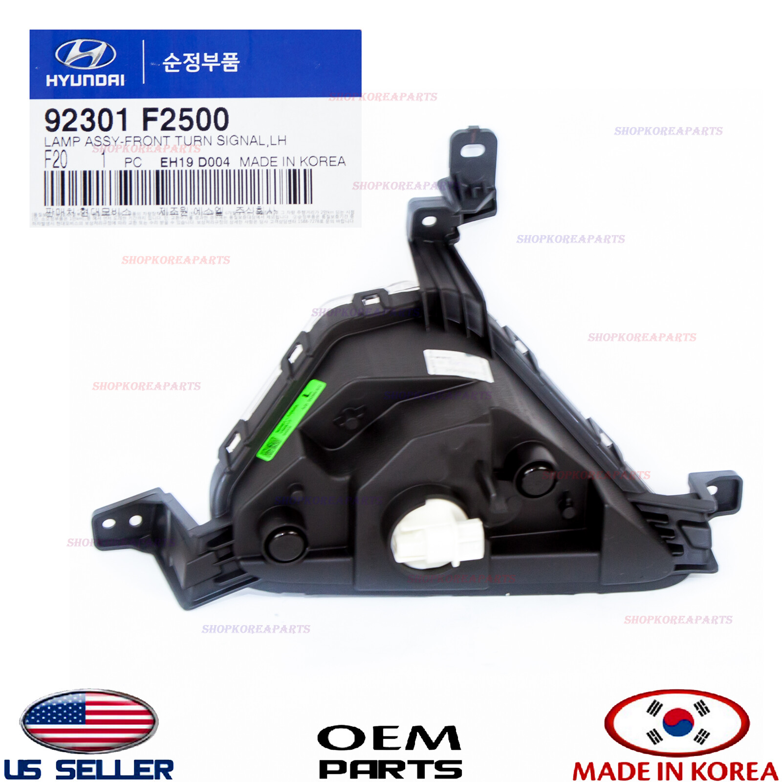 LAMP FRONT TURN SIGNAL LEFT ⭐GENUINE⭐ HYUNDAI ELANTRA SEDAN 2019-2020 ...