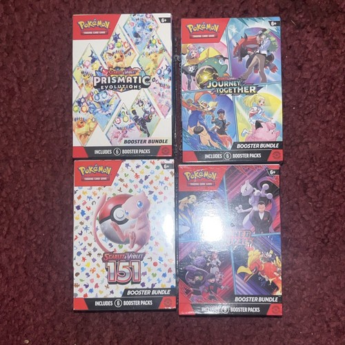 Pokemon TCG S&V Prismatic Evolutions 151 Booster Bundle Lot Journey ...