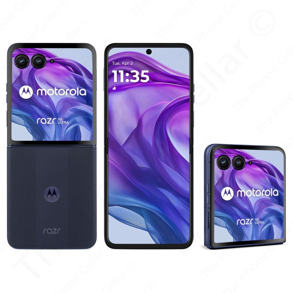 Motorola Razr+ Ultra 50 256GB Unlocked 2024 XT2451 6.9 12GB 5G Midnight ...
