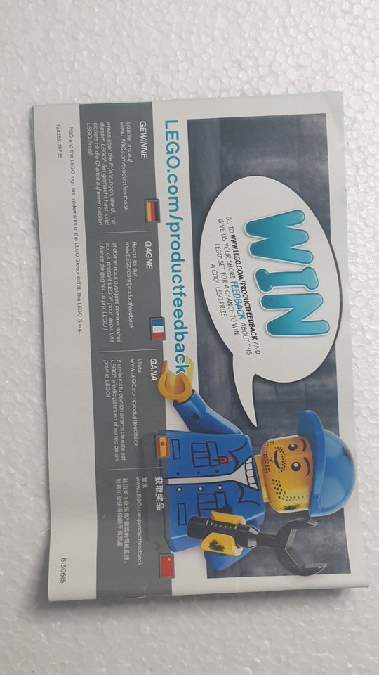 LEGO Instruction Manual for Lego City High Speed Police Car 60138 | eBay