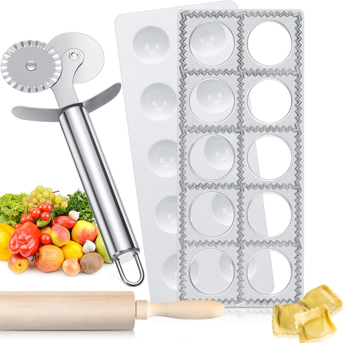 Ravioli Mold Extra Large 37 10 Holes Italian Pelmeni Maker Mold round ...