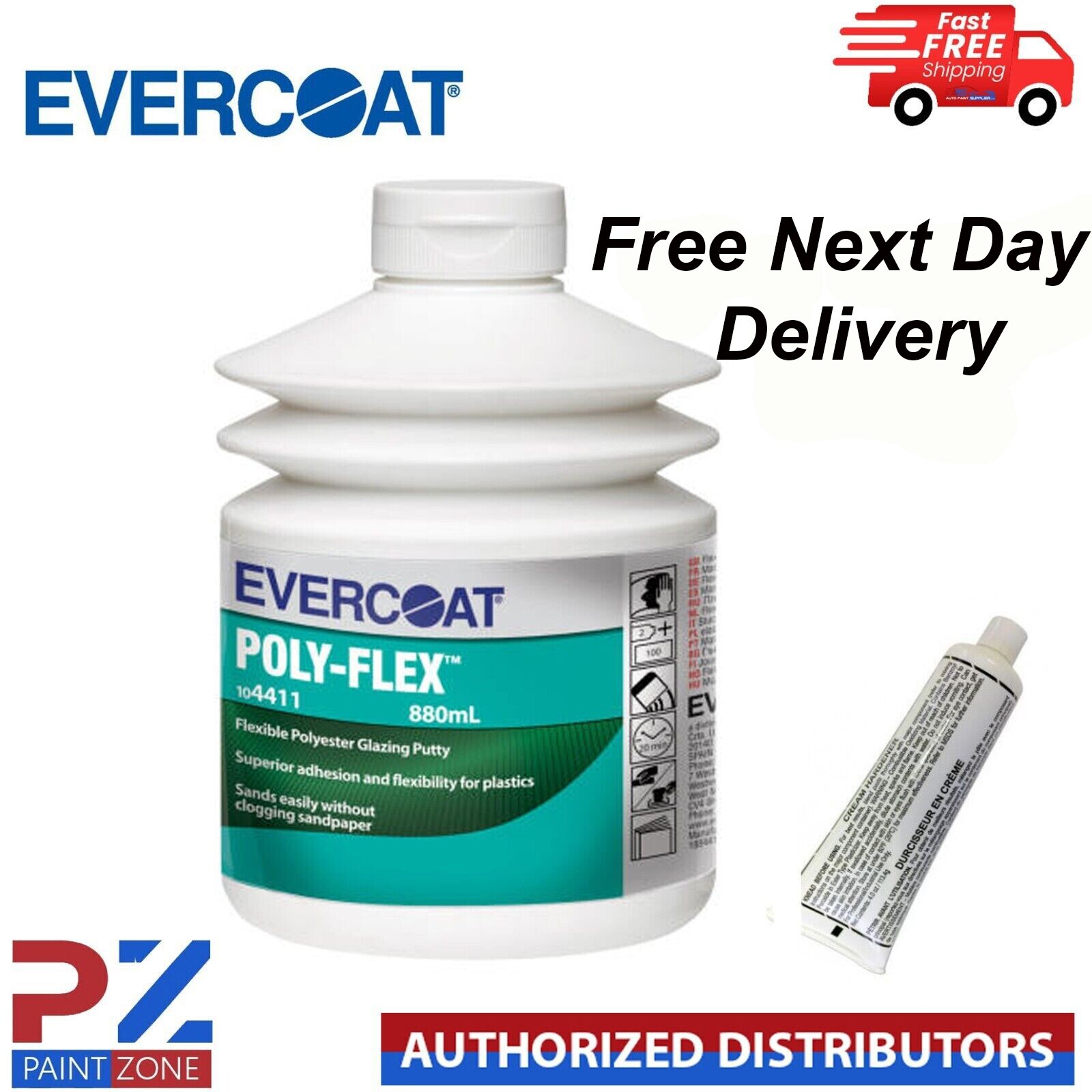 EVERCOAT POLY FLEX 104411 PLASTIC BUMPER FILLER 880ML - WITH BPO ...