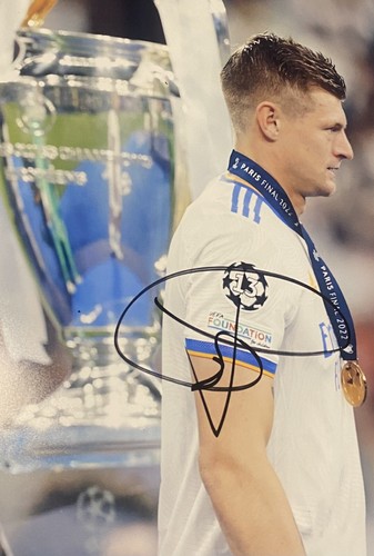 Toni Kroos Real Madrid Champions League Winner Hand Signed 12 X 8 ...
