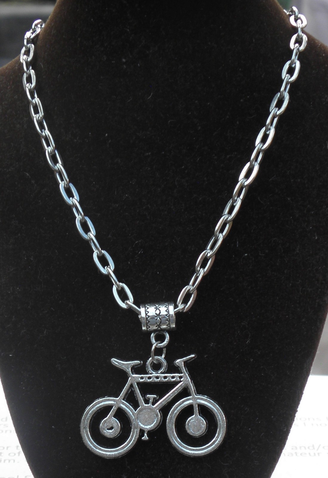Vélo Collier 50.8cm Ou 61cm Chaîne Vélo Cycle Breloque Cycliste Motard ...