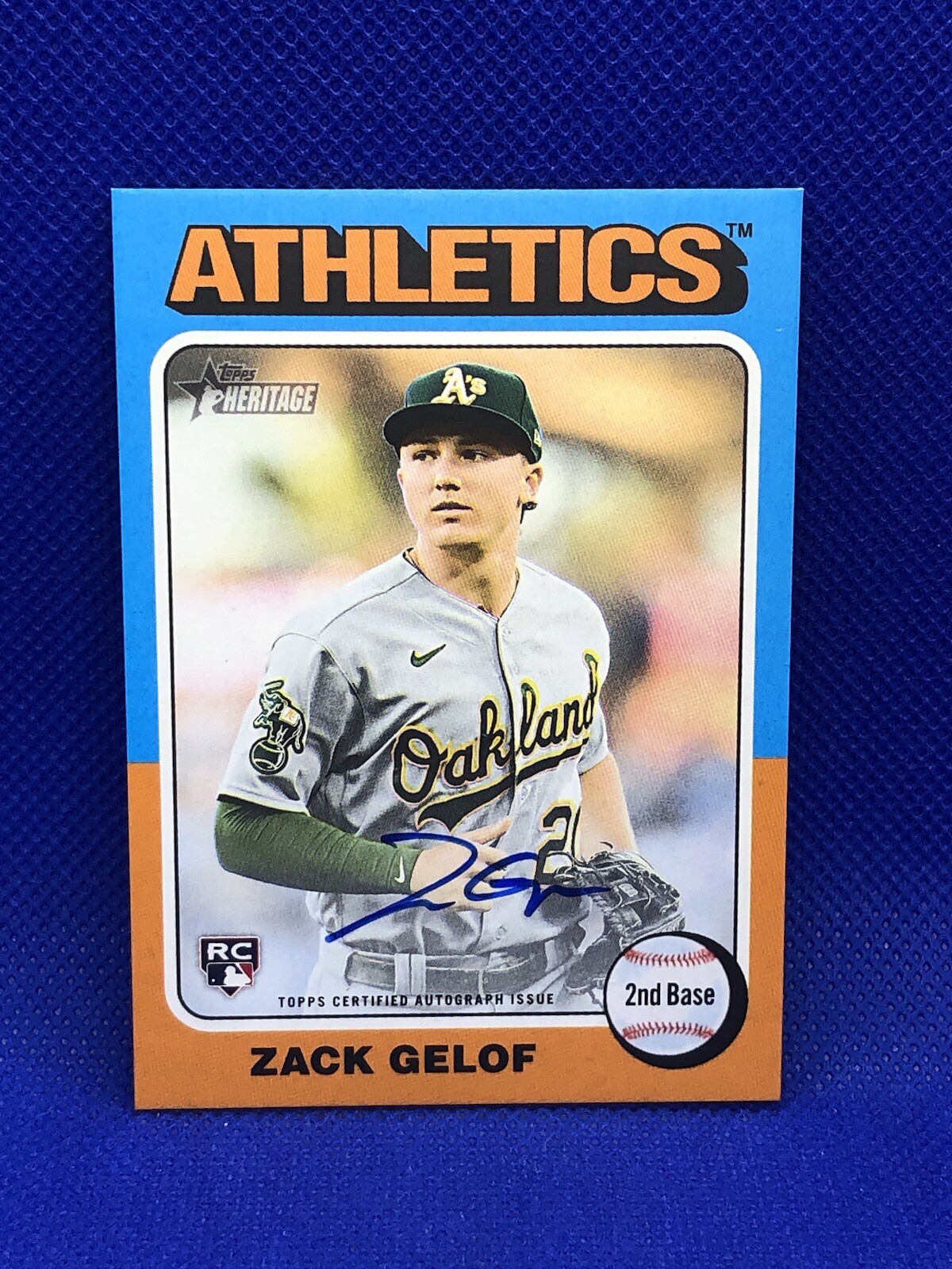 Zack Gelof On Card Auto Rc Oakland Athletics 2024 Topps Heritage | eBay