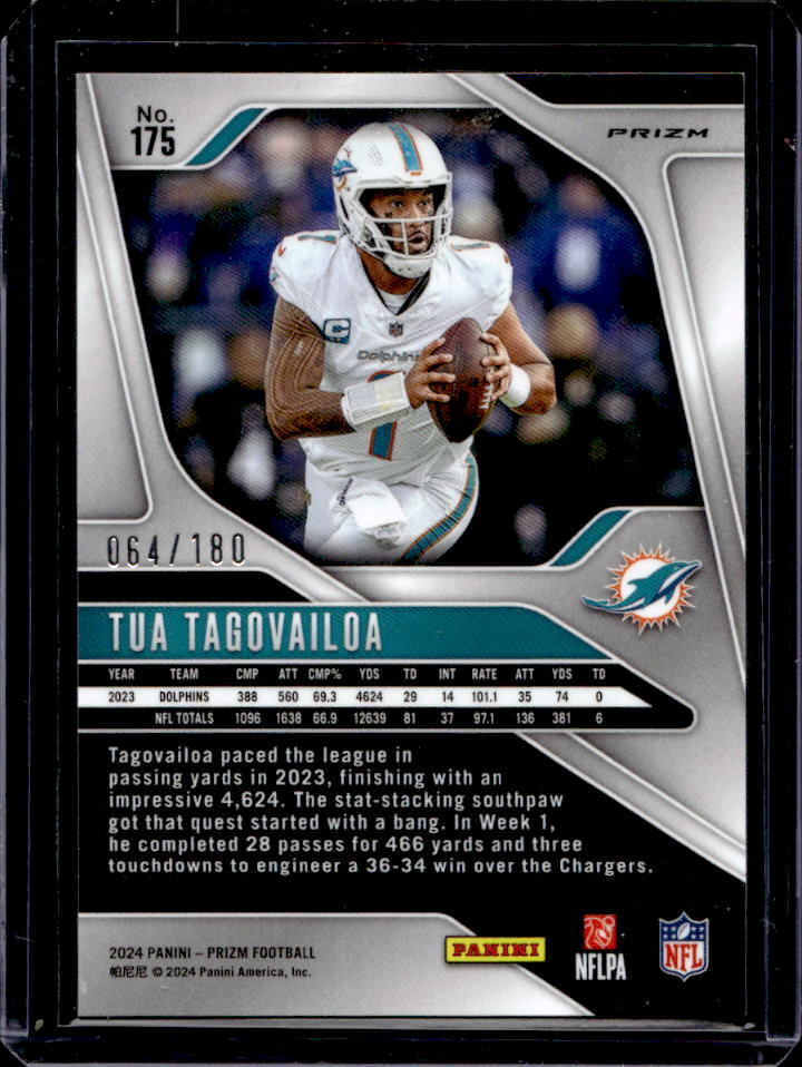 2024 Prizm Tua Tagovailoa Hyper #64/180 #175 | eBay