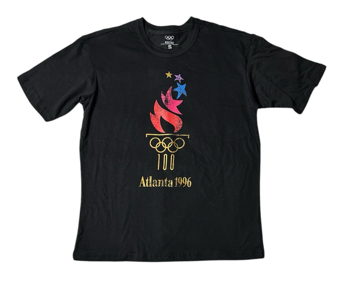 Atlanta 1996 Logo Vintage Olympics 1996 Atlanta Logo Athletic Double