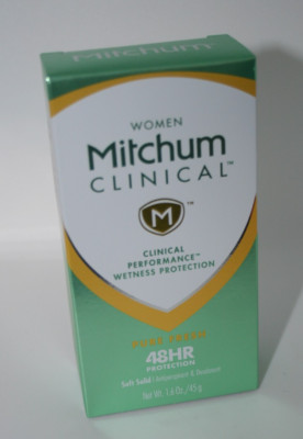 Mitchum Women Clinical Powder Fresh Antiperspirant Deodorant Soft Solid ...