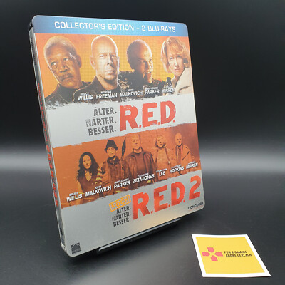 Blu-Ray Film-Set: RED & RED 2 Steelbook Collector's Edition Zustand ...