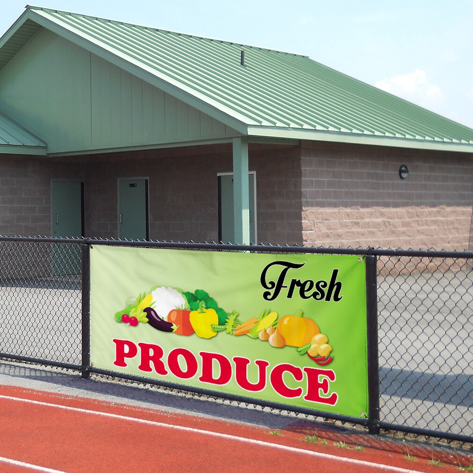 Vinyl Banner Multiple Sizes Fresh Produce Outdoor Advertising Printing ...