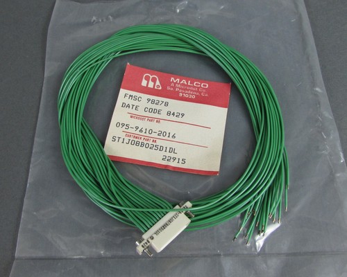 Malco / Microdot 095-9610-2016 Cable Assembly with 25 Pos. Gold Socket ...