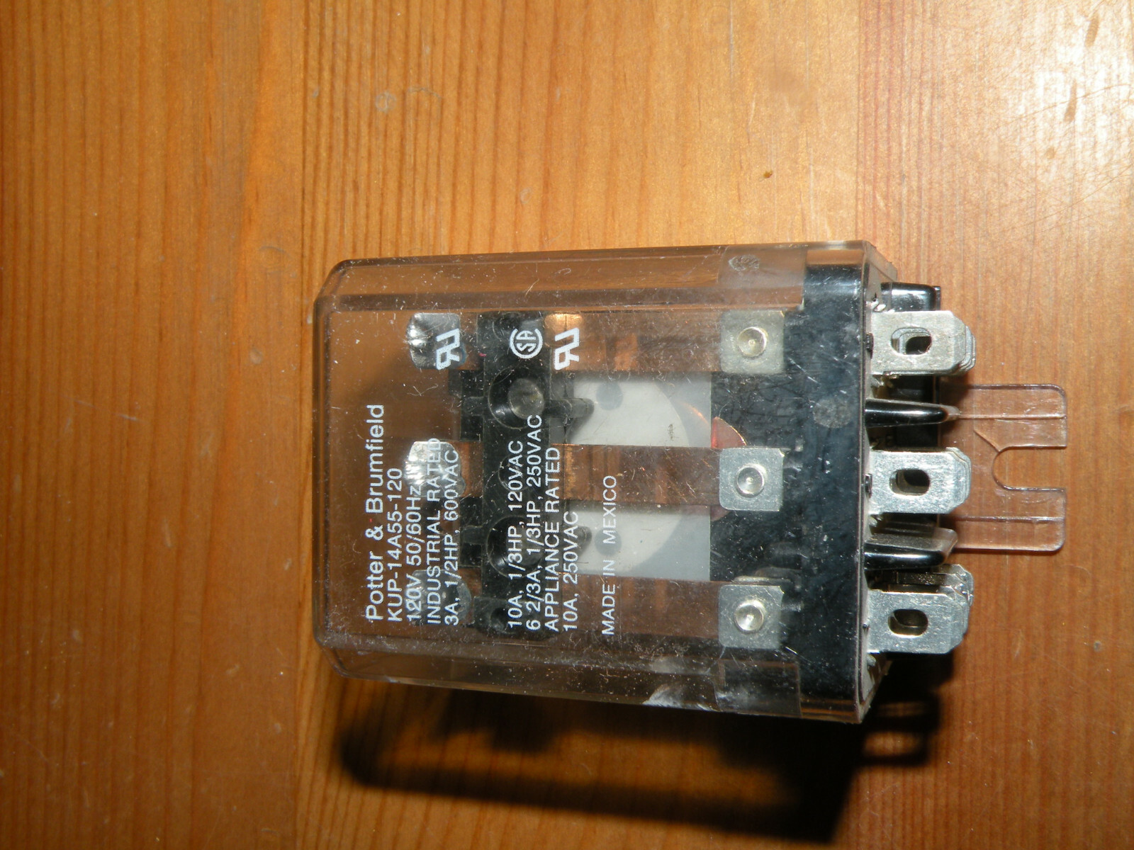 Potter and Brumfield KUP-14A55-120 - 3PDT 120VAC 10A Relay | eBay