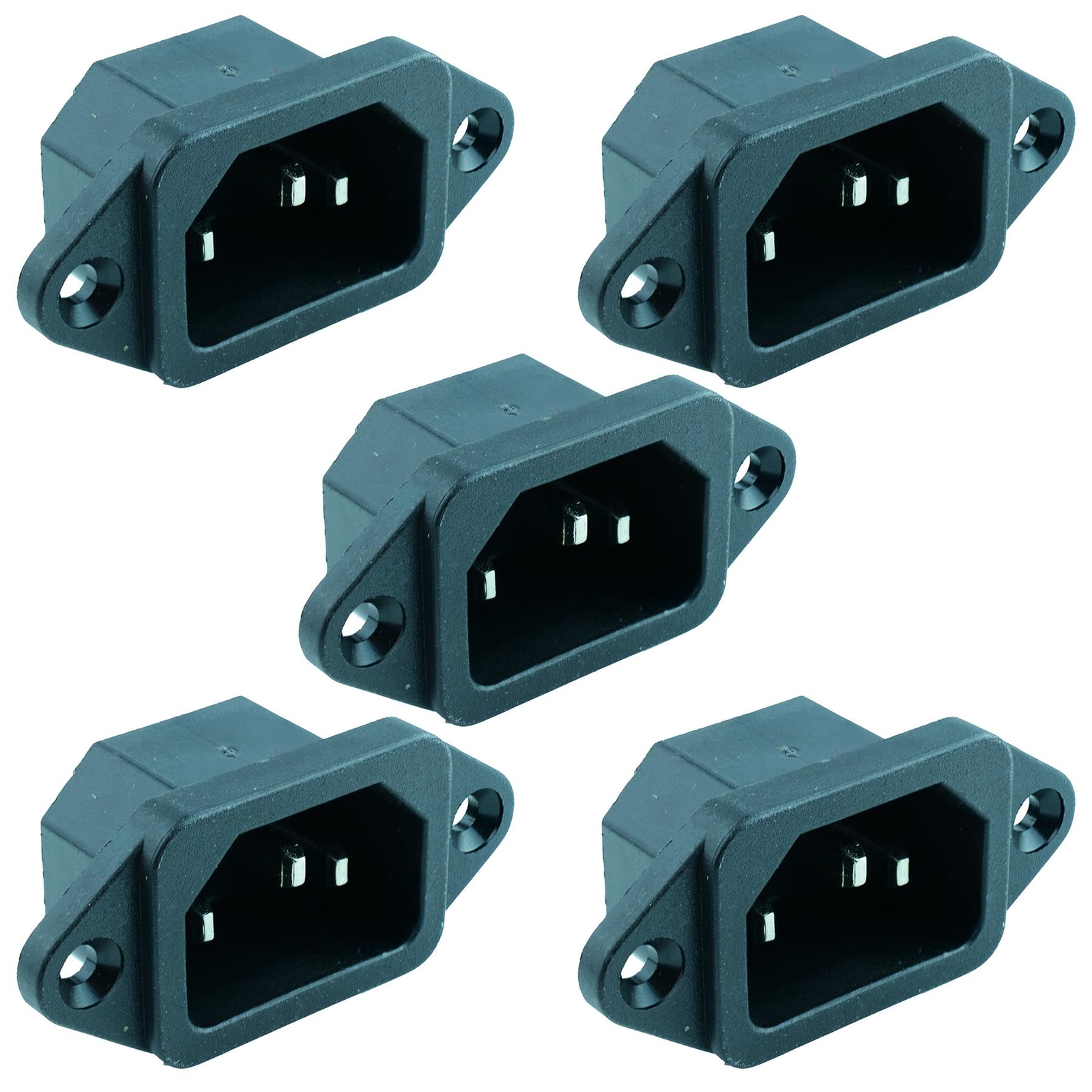 5 x C14 IEC PCB Inlet Plug Chassis Panel Mount Connector | eBay UK