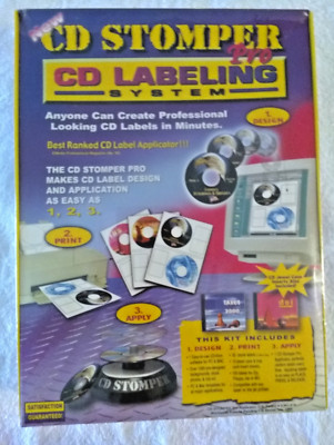 CD Stomper Pro Cd/DVD Labeling System Create Personal Labels Vintage | eBay