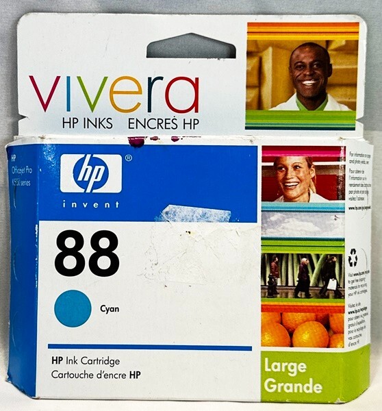 Genuine HP 88 Cyan Ink OfficeJet Pro K550 K5400 K8600 L7480 L7650 Exp ...